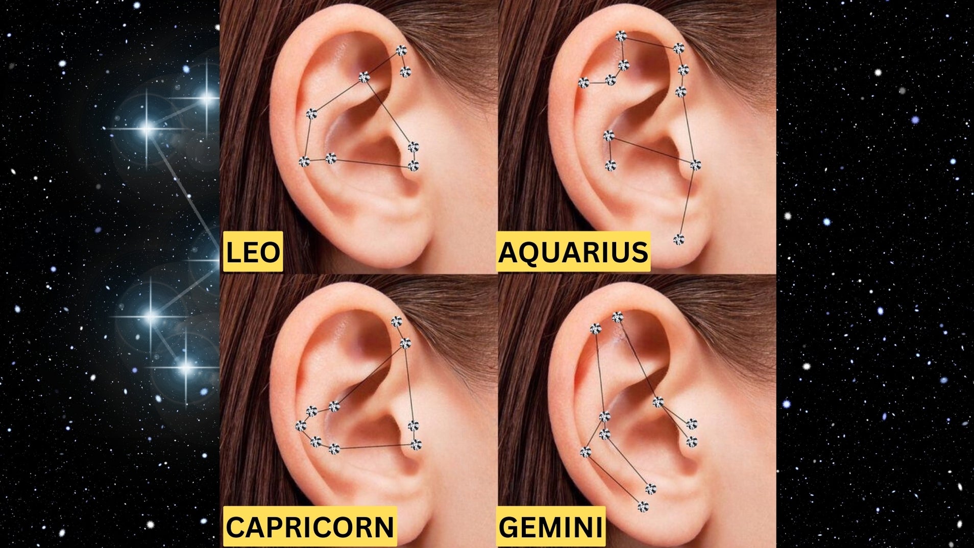 Ear Constellations - Mapping out Piercing Trends for 2024 — Monster ...
