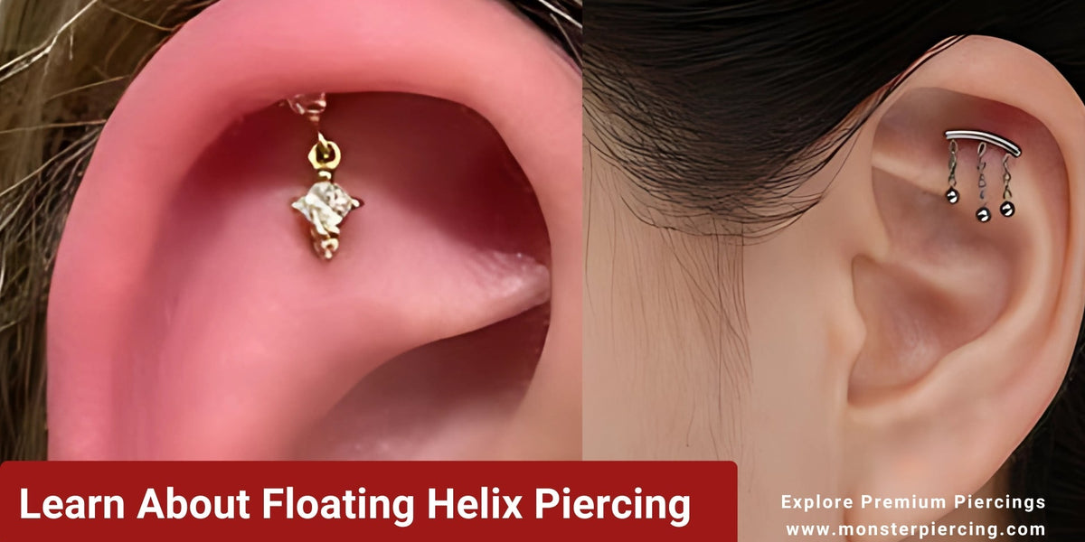 Learn About Floating Helix Piercing — Monster Piercing
