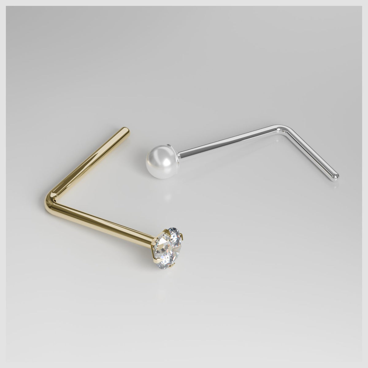 L-Shape Studs — Monster Piercing