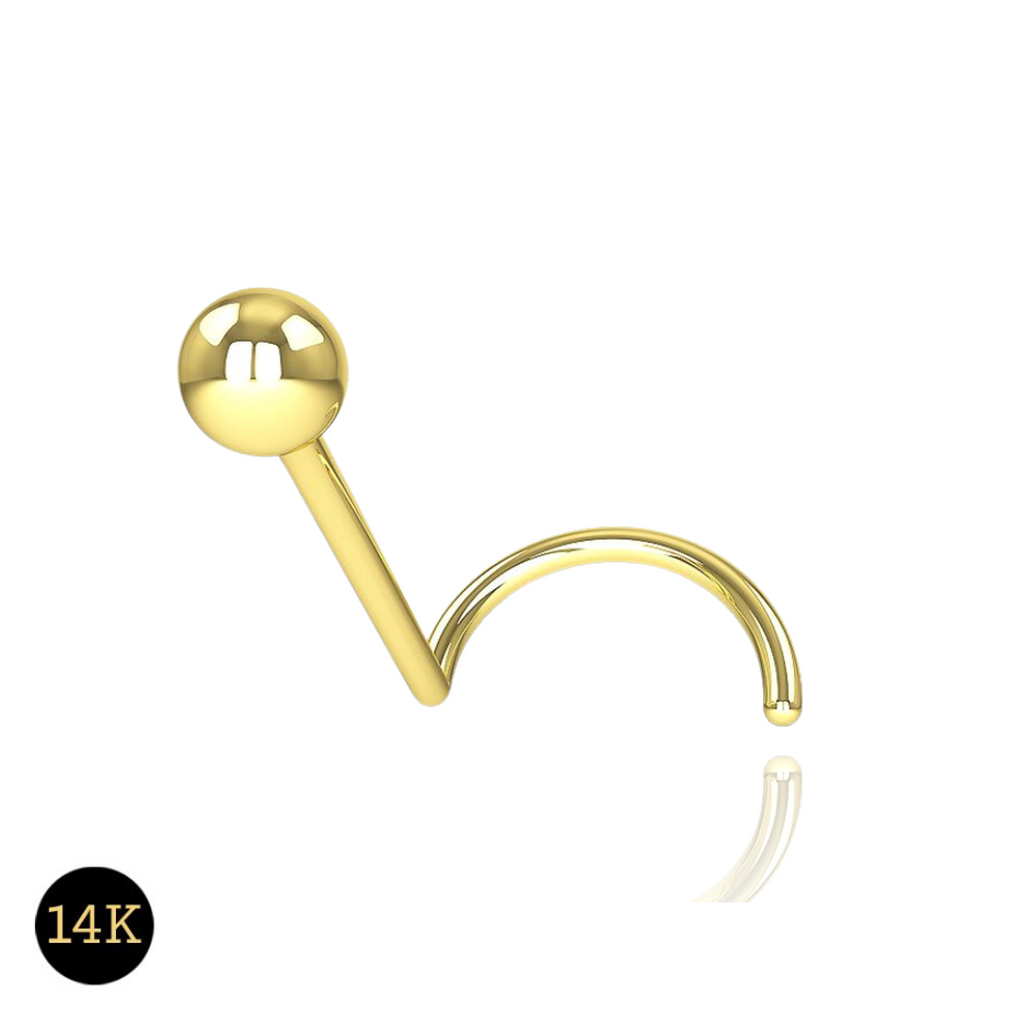 Gold Nose Screw Piercing | Buy Nose Screws