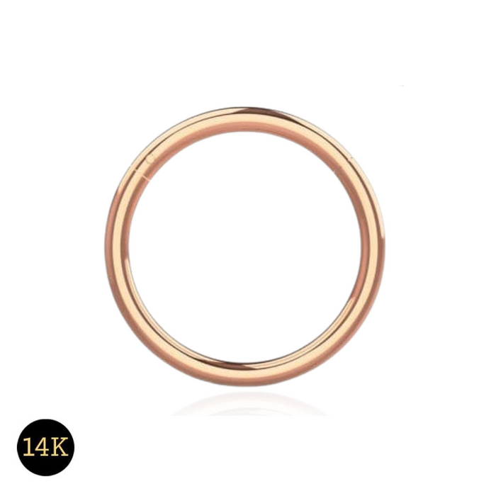 14ct Solid Gold Classic Hinged Segment Clicker Ring