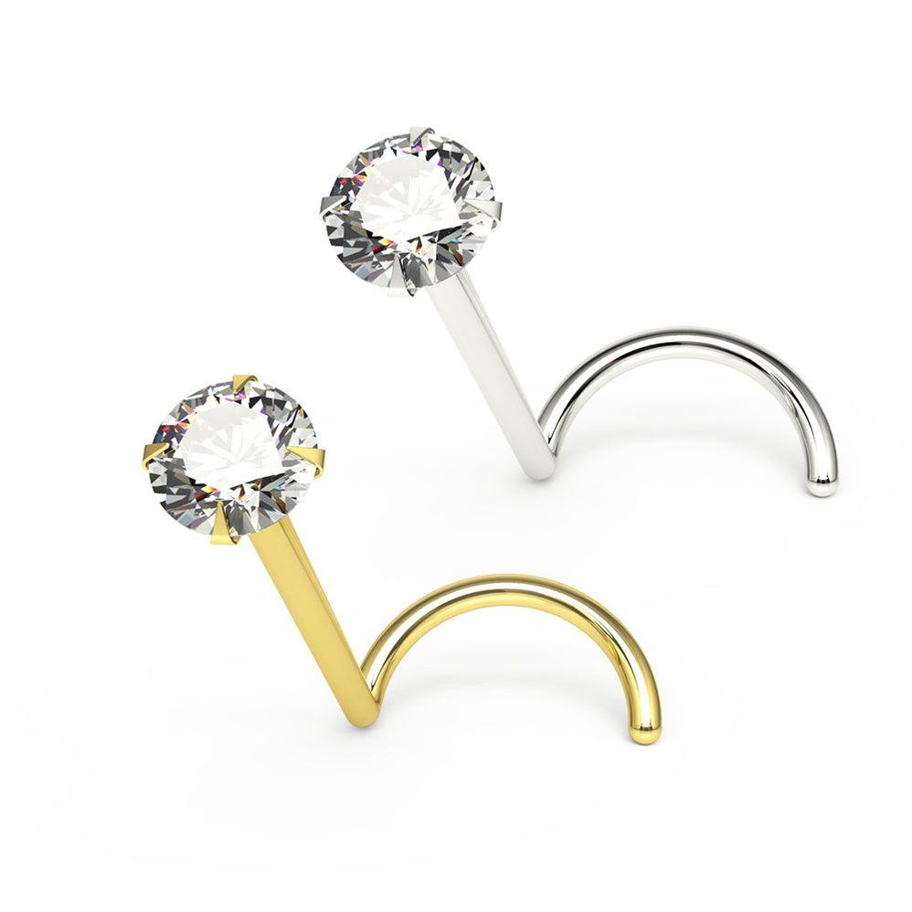 Gold Nose Screw Piercing | Buy Nose Screws