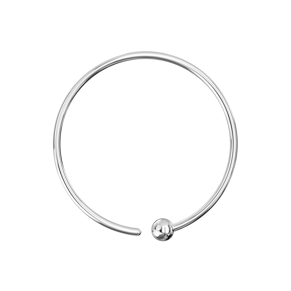 925 Sterling Silver Open Hoop BCR Nose and Ear Tragus Ring — Monster ...
