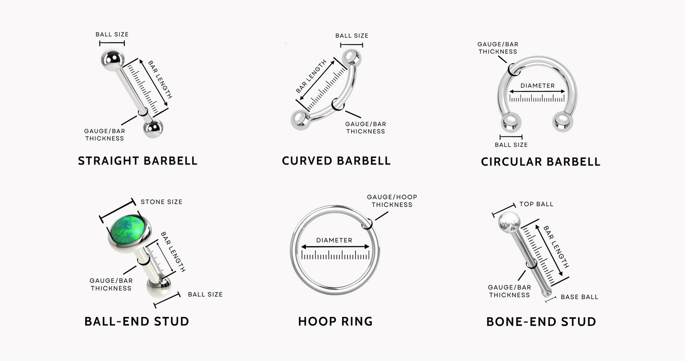 Size Guide - Find Your Perfect Fit for Body Jewelry