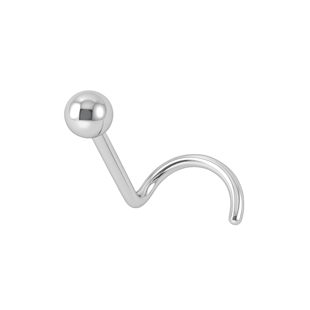 14K Gold Top Ball Nose Screw Stud — Monster Piercing