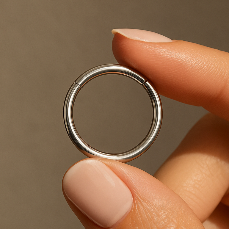 Timeless 925 Silver Hinged Segment Clicker