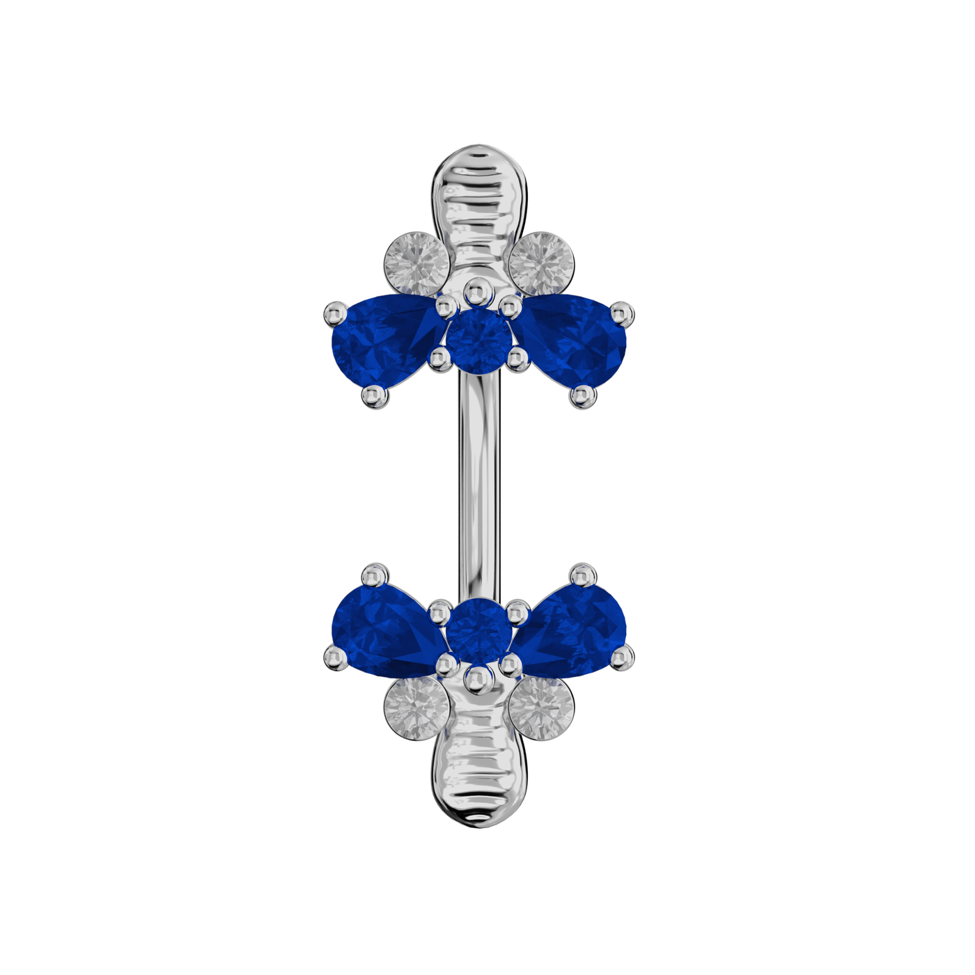 Jewelled Bumble Bees Spinal Ring - Nature's Sparkle — Monster Piercing