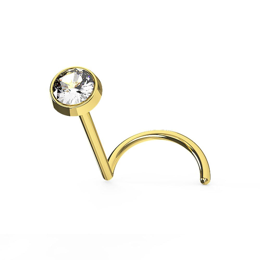 Gold Nose Screw Piercing | Buy Nose Screws