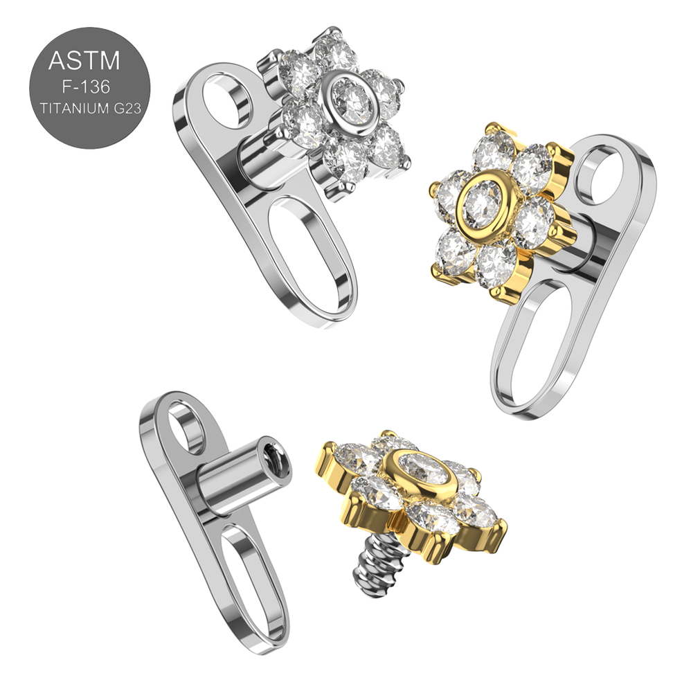 Dermal Anchors | Micro Dermal Anchor Piercing Jewellery — Monster Piercing