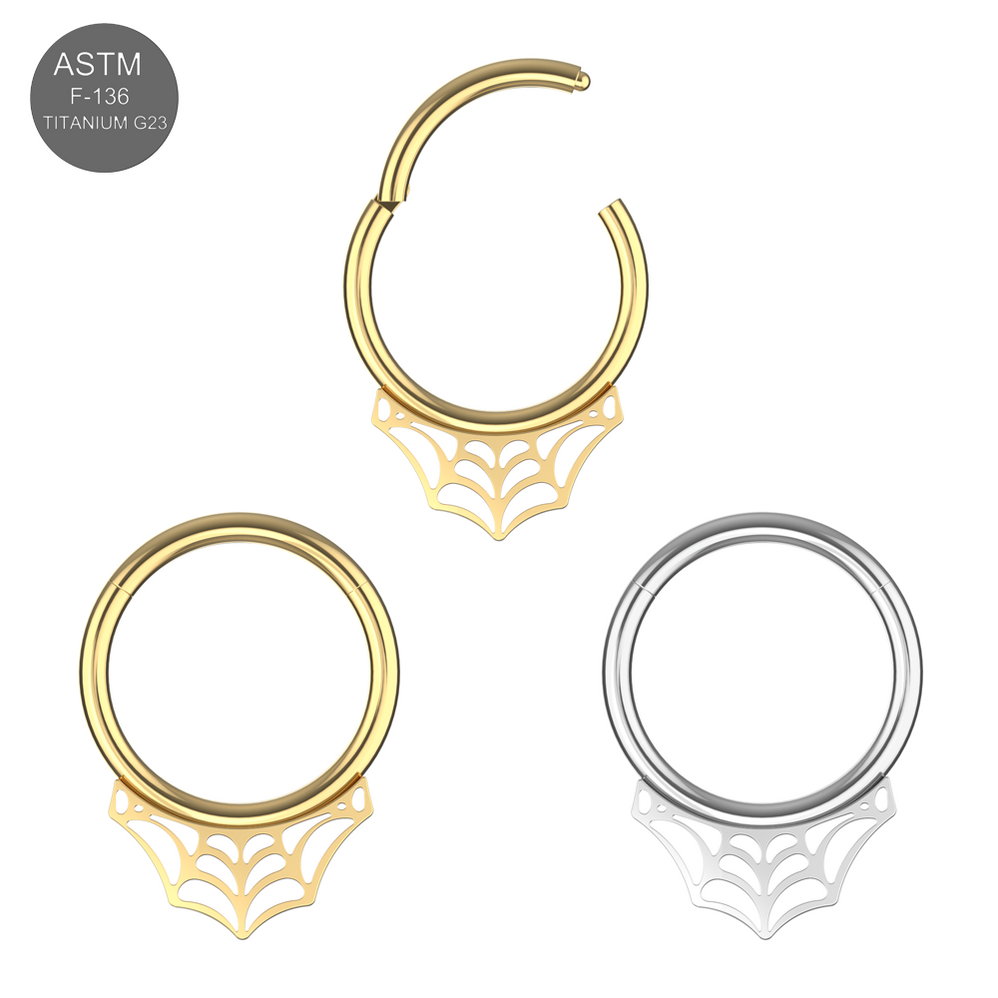Segment Clicker Piercing Rings | Gold, Titanium & Silver Jewellery — Monster Piercing