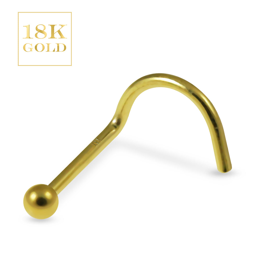 Gold Nose Screw Piercing | Buy Nose Screws