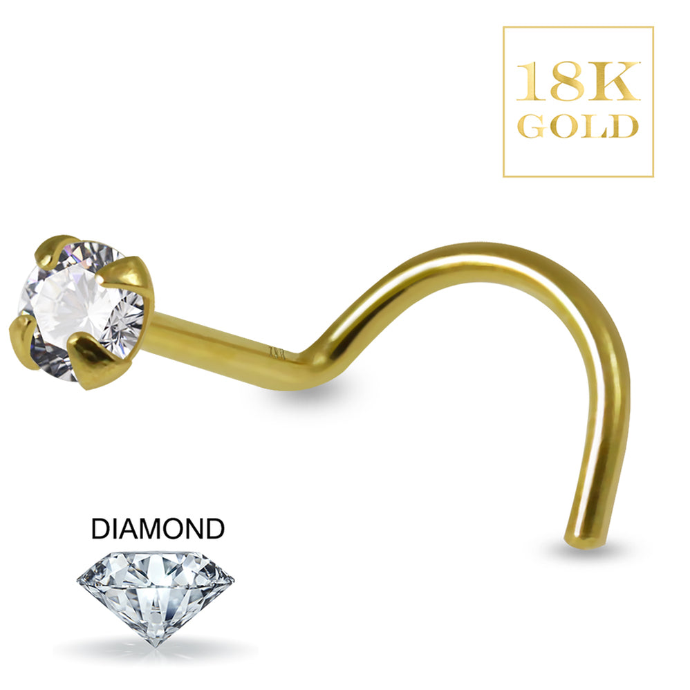 Gold Nose Screw Piercing | Buy Nose Screws
