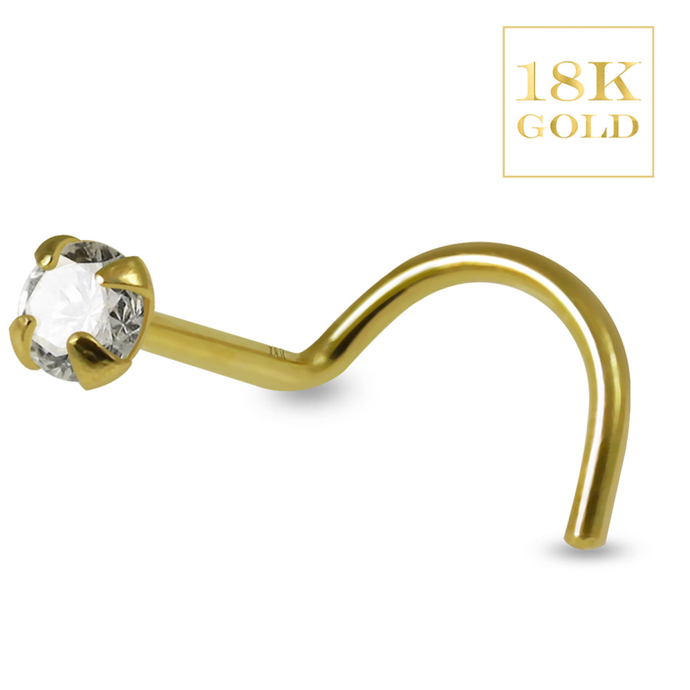 Gold Nose Screw Piercing | Buy Nose Screws