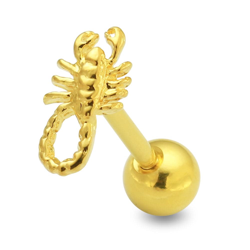 925 Sterling Silver Scorpion Tongue Ring