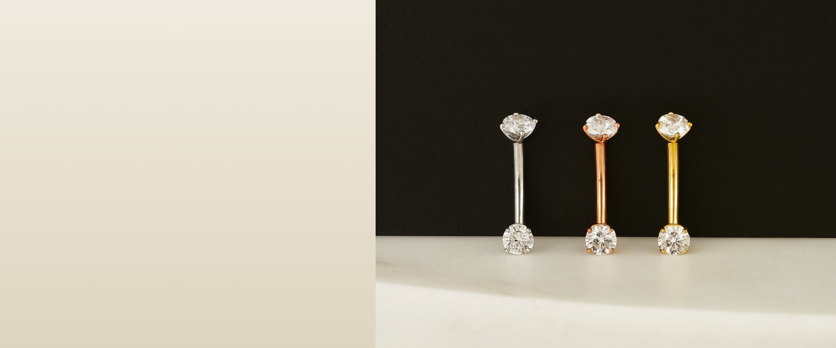 Curved Barbells | Eyebrow & Lip Piercing Jewellery — Monster Piercing