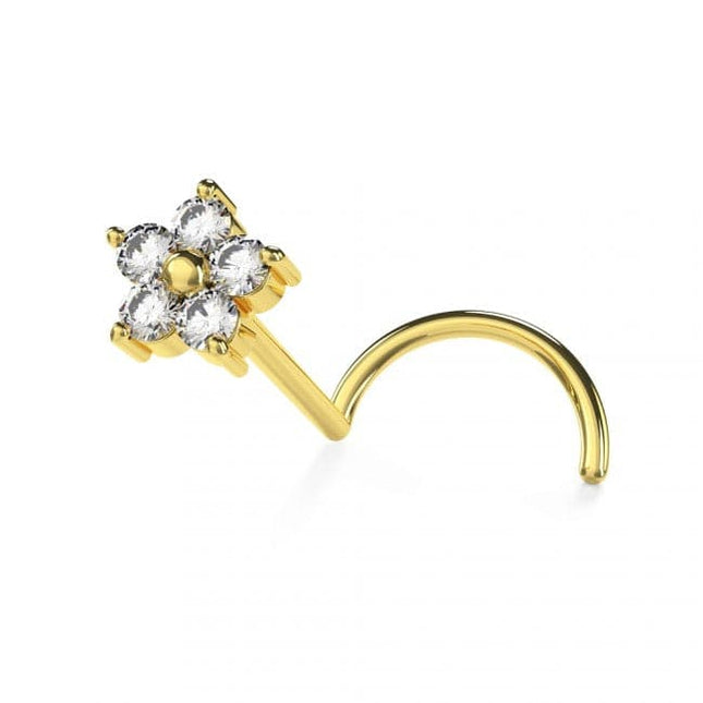 Gold Nose Screw Piercing | Buy Nose Screws